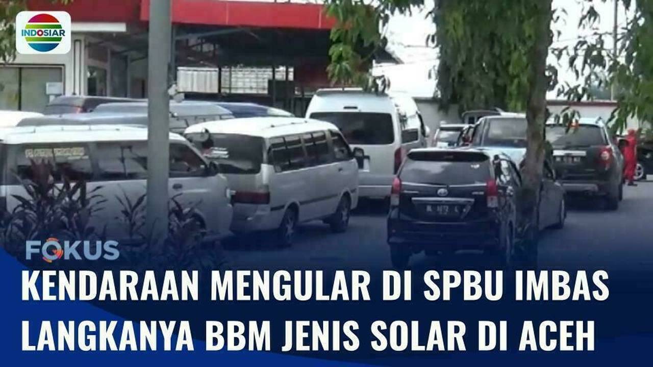 BBM Bersubsidi Jenis Solar Langka di Aceh, Akibatnya Kendaraan Mengular ...
