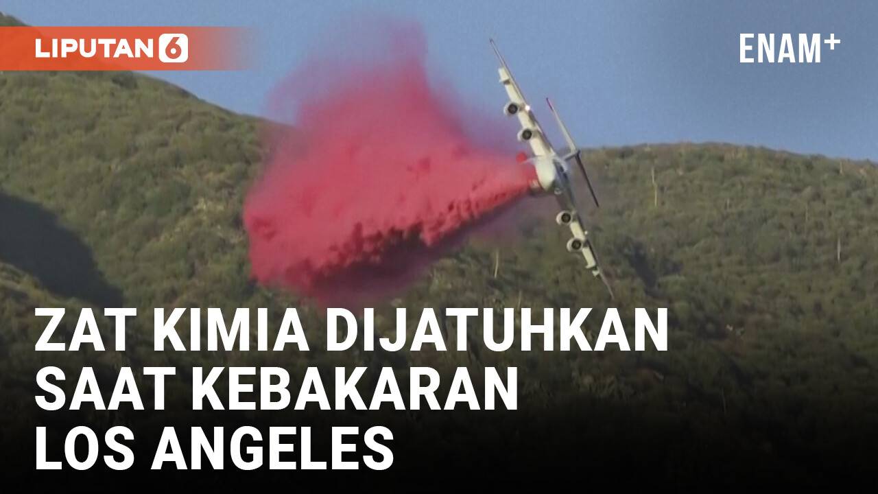 Zat Kimia Berwarna Pink Dijatuhkan saat Kebakaran Los Angeles, Apa Fungsinya? - liputan6.com