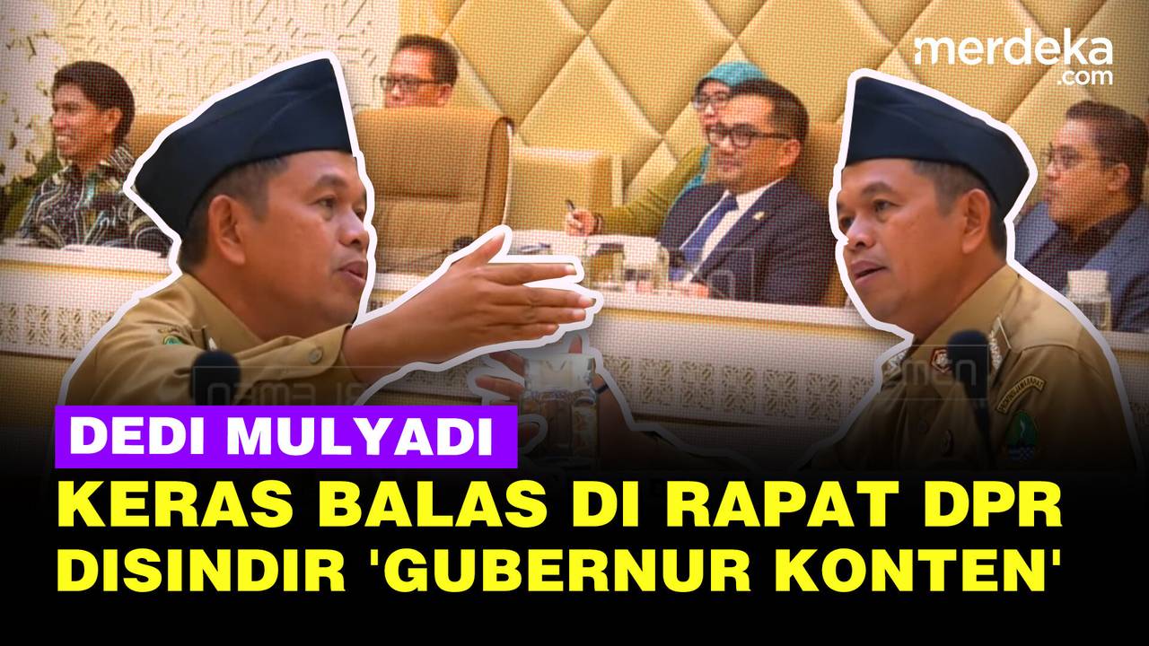 [FULL] Keras Dedi Mulyadi Skak Balik Sindiran 'Gubernur Konten' di Rapat DRP - merdeka | Vidio