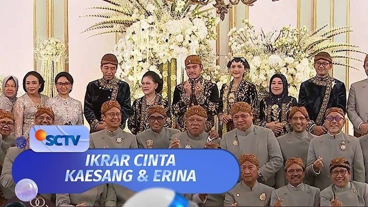 Penuh Bahagia! Sesi Foto Bersama Keluarga Pengantin & Para Mentri | Ikrar Cinta Kaesang & Erina ...