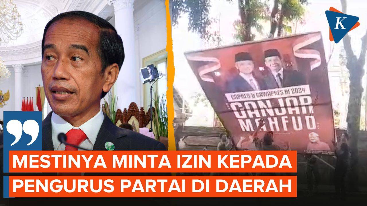 Tahu Soal Pencopotan Baliho Ganjar-Mahfud di Bali, Jokowi: Mestinya ...