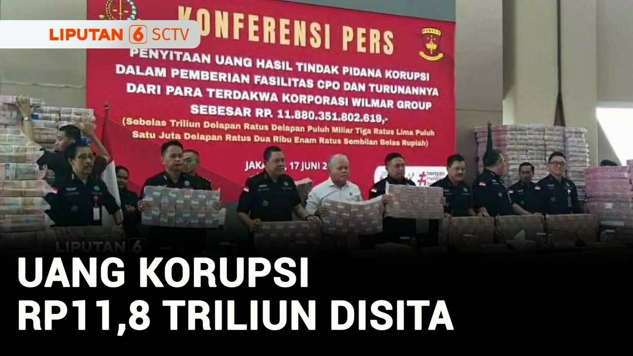 Kejagung Pamer Uang Rp11,8 Triliun dari Kasus Korupsi Ekspor CPO, Segini Tumpukkannya! | Liputan ...