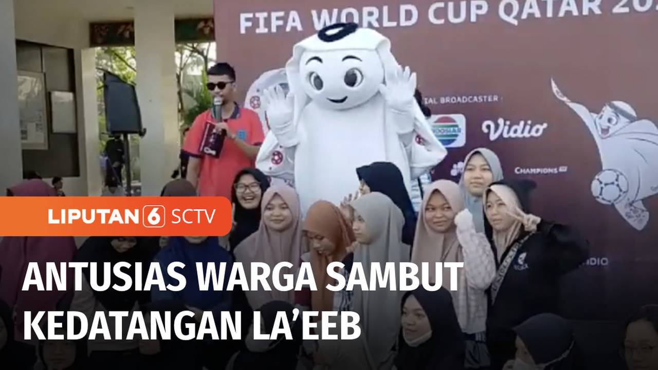 La’eeb, Maskot Piala Dunia 2022 Sapa Warga di Kota Banjarmasin dan Solo ...