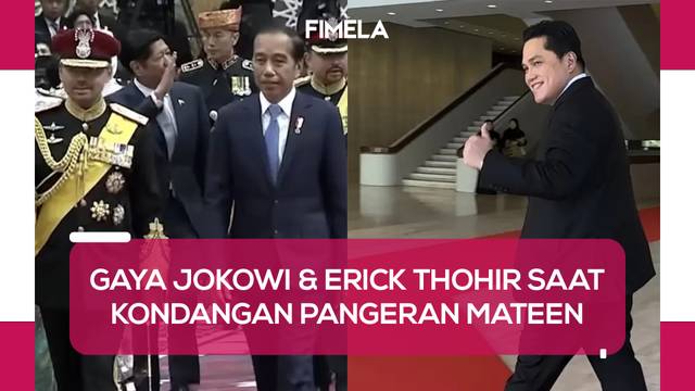 Intip tampilan Presiden Jokowi dan Erick Thohir saat Kondangan | Enamplus