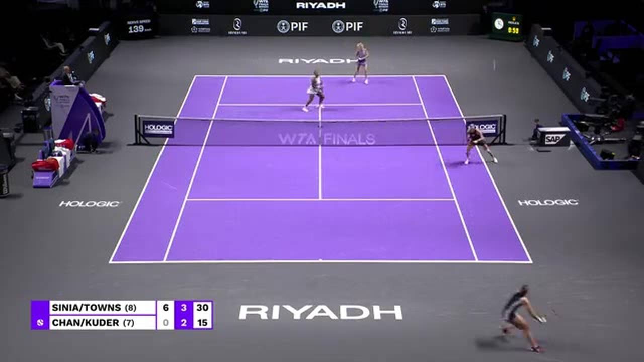Semifinal: Townsend/Siniakova vs Chan/Kudermetova - Highlights | WTA Finals Riyadh 2024 | Vidio