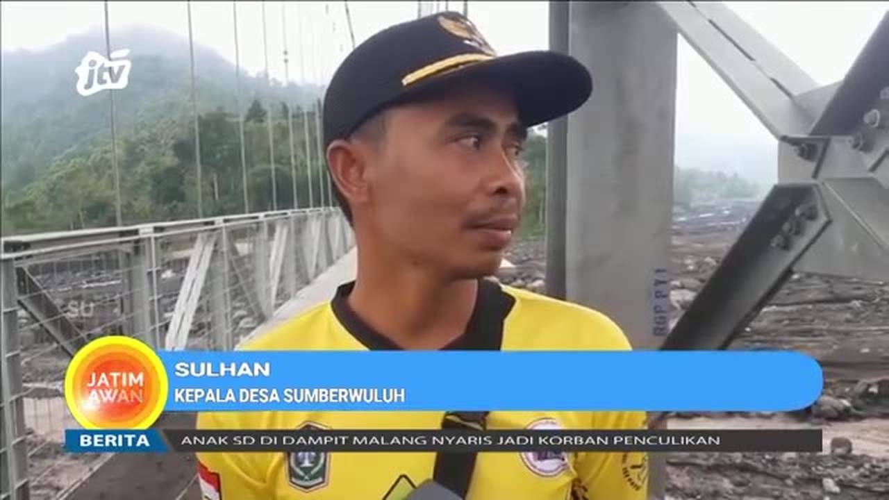 Jembatan Gantung Ambrol Belum Diperbaiki - JATIM AWAN - JTV | Vidio