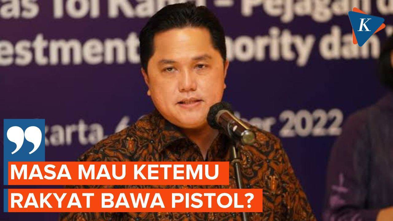 Pistol Dirut BUMN Meletus di Bandara, Begini Respons Erick Thohir ...