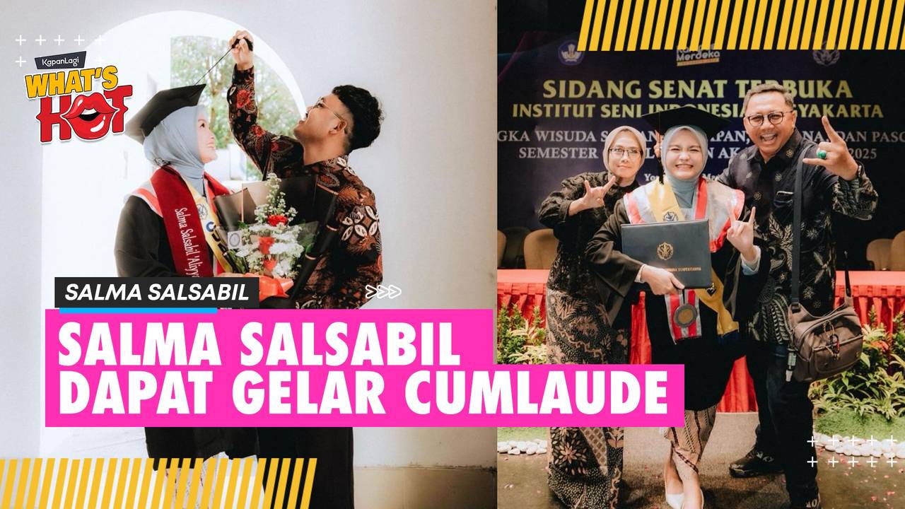 Salma Salsabil Resmi Wisuda, Raih Gelar Cumlaude di ISI Yogyakarta | Vidio