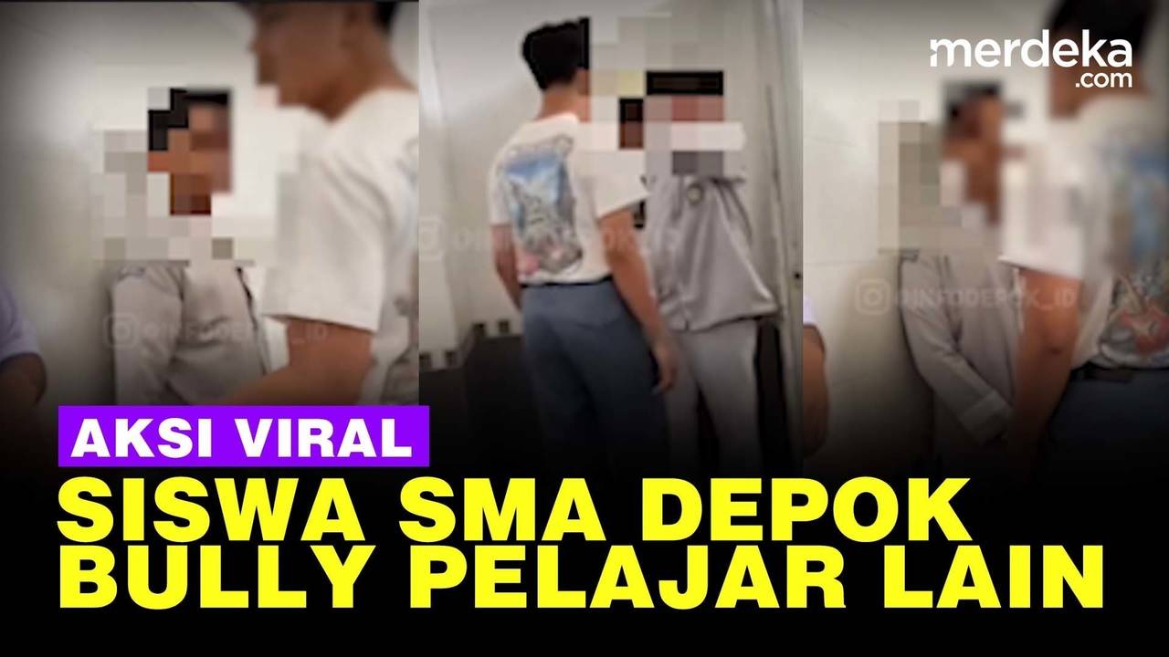 Viral Aksi Siswa SMA Depok Bully Pelajar Lain di Toilet, Korban Dibuat Tak Berkutik - merdeka ...