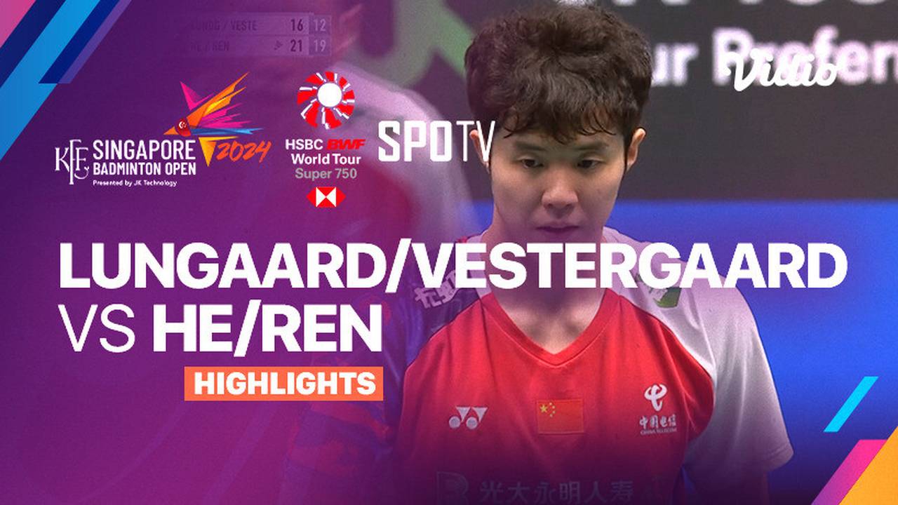 Daniel Lundgaard/Mads Vestergaard (DEN) vs He Ji Ting/Ren Xiang Yu (CHN ...