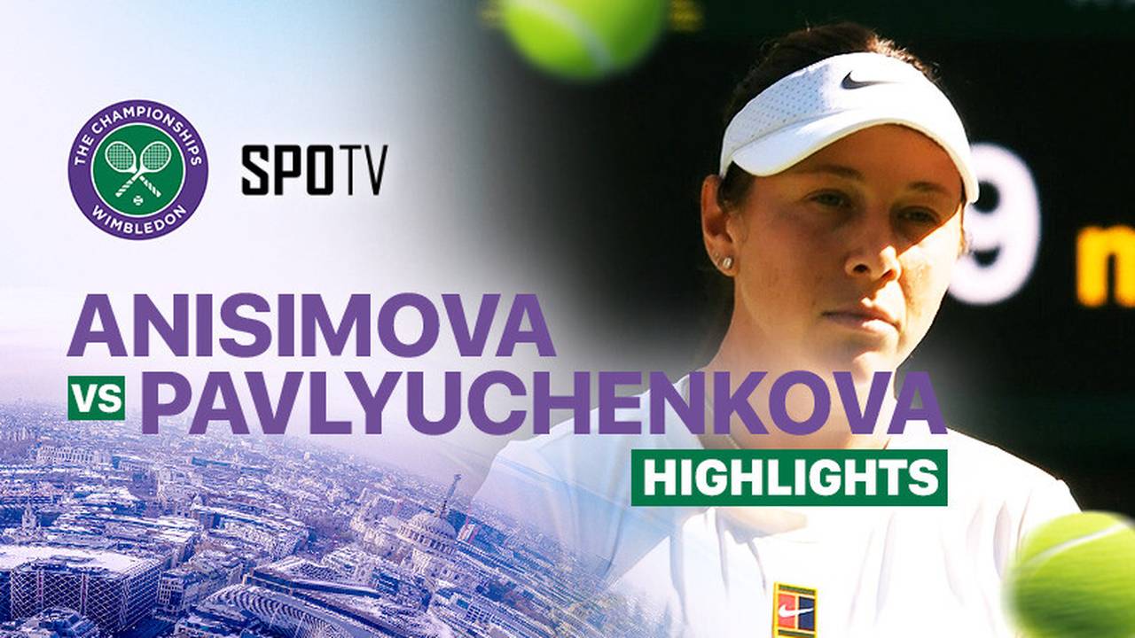 Amanda Anisimova vs Anastasia Pavlyuchenkova - Highlights | Wimbledon ...
