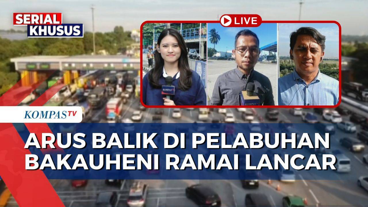 Kondisi Arus Balik di Terminal Kampung Rambutan, Pelabuhan Bakauheni dan Cikatama, Senin (7/04 ...