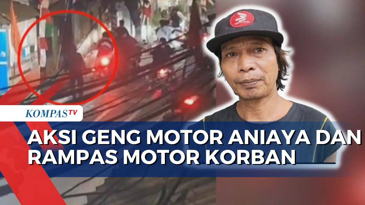 Aksi Geng Motor Aniaya dan Rampas Motor Korban di Warakas Terekam Warga ...