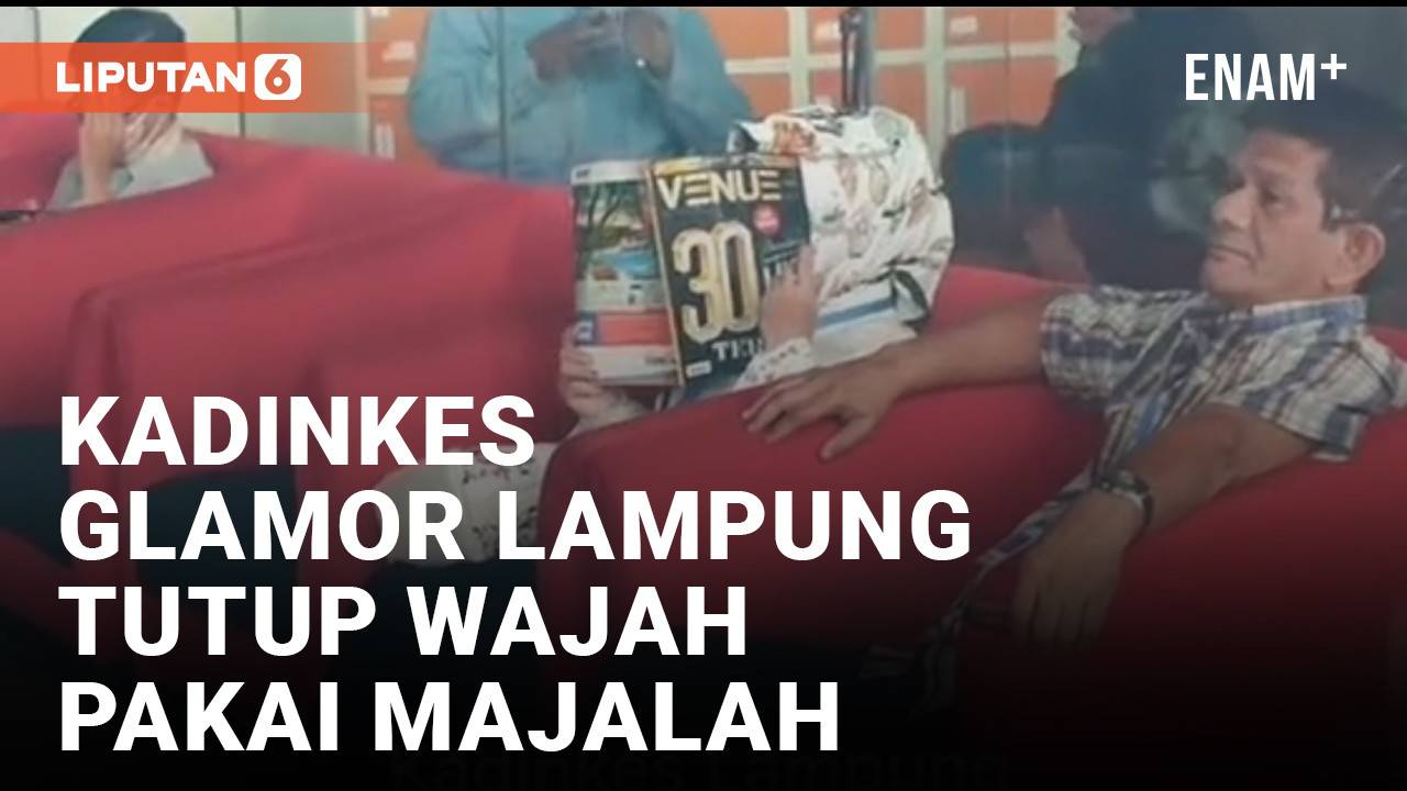 Kadinkes Lampung Reihana Tutupi Wajah Pakai Majalah Saat Penuhi Panggilan KPK - LiputanEnam | Vidio