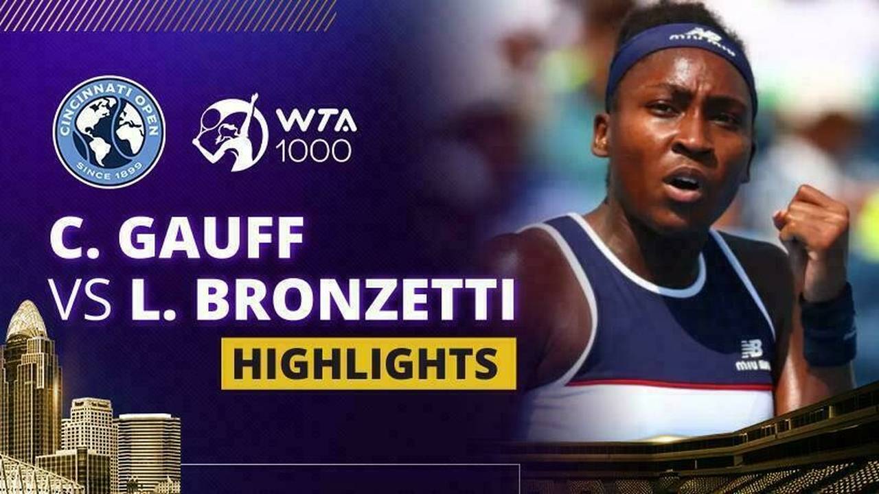 Coco Gauff vs Lucia Bronzetti - Highlight | WTA 1000: Cincinnati Open ...