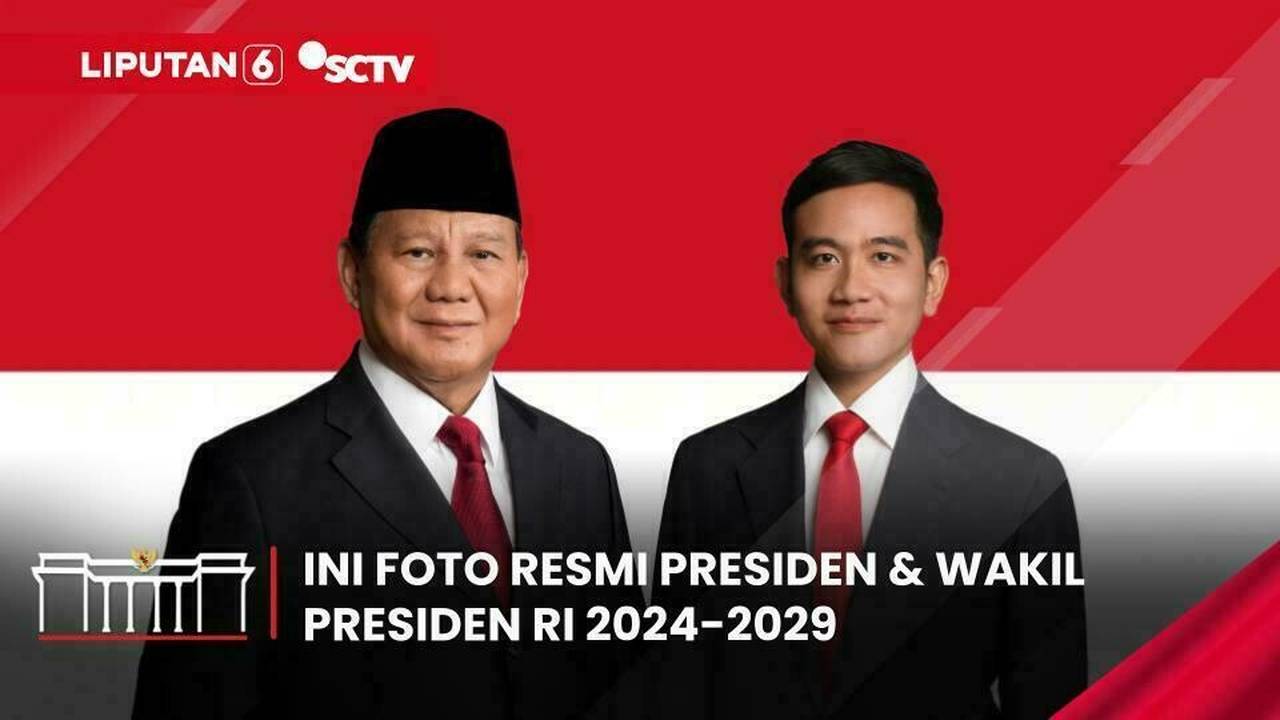 Ini Foto Resmi Presiden dan Wakil Presiden RI Periode 2024-2029 | Liputan 6 - SCTV | Vidio