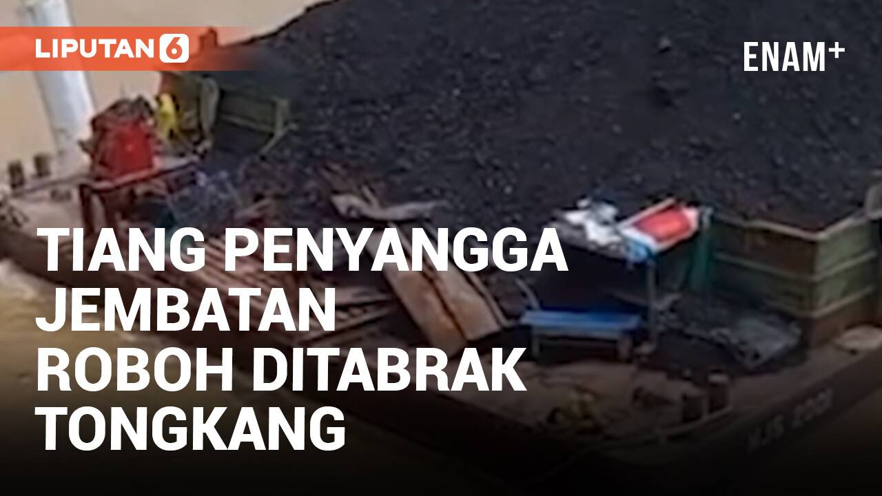 Kapal Tongkang Batu Bara Tabrak Tiang Penyangga Jembatan Aurduri 1 ...