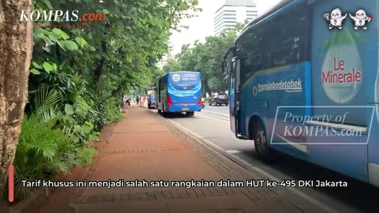 Kamis Besok, Tarif Transjakarta, MRT, dan LRT jadi Rp 1 - Kompascom | Vidio
