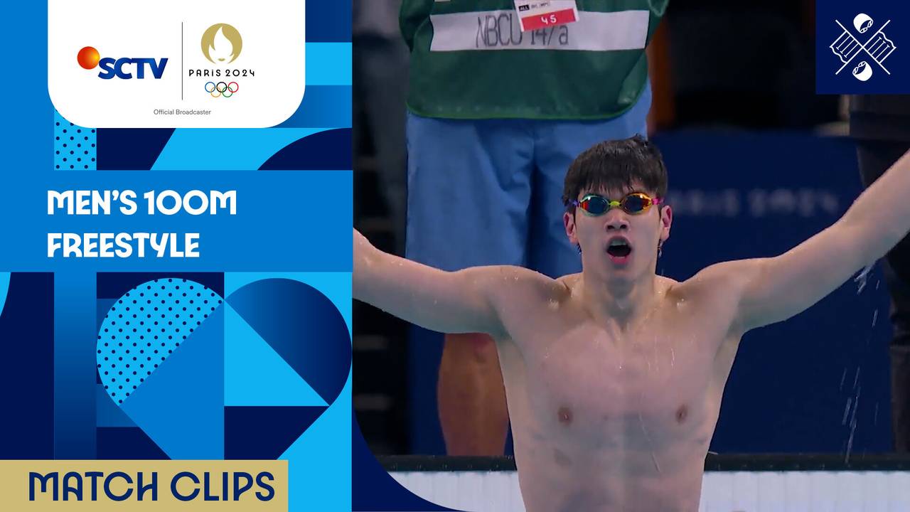 Men's 100m Freestyle - Match Clips | Olympic Games Paris 2024 | Vidio