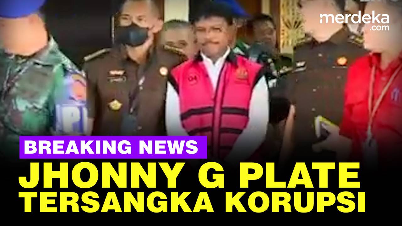 RESMI! Menkominfo Jhonny G Plate Tersangka Kasus Korupsi BTS - merdeka ...