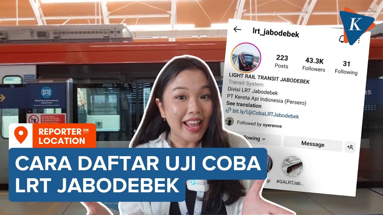 LRT Jabodebek Mulai Uji Coba, Begini Cara Daftarnya - Kompascom | Vidio