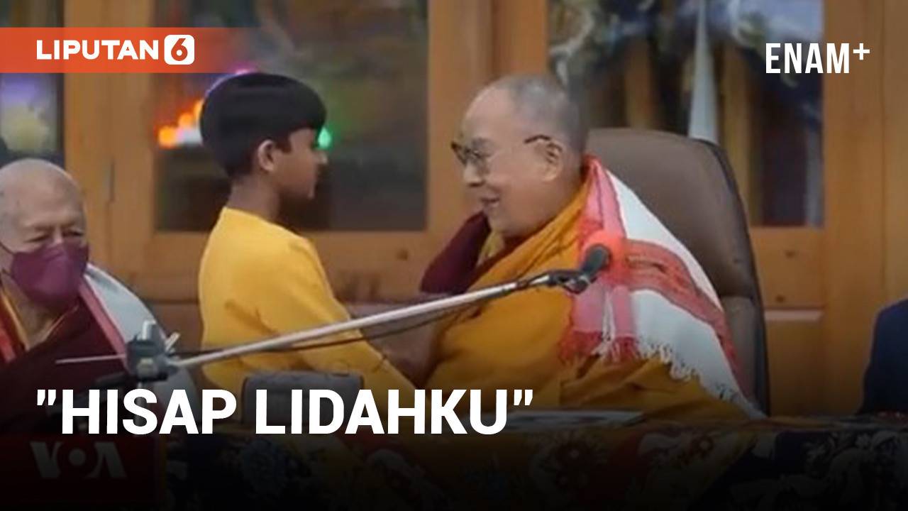 Viral Video Dalai Lama Cium Bocah Laki-Laki: Hisap Lidahku! - liputan6.com