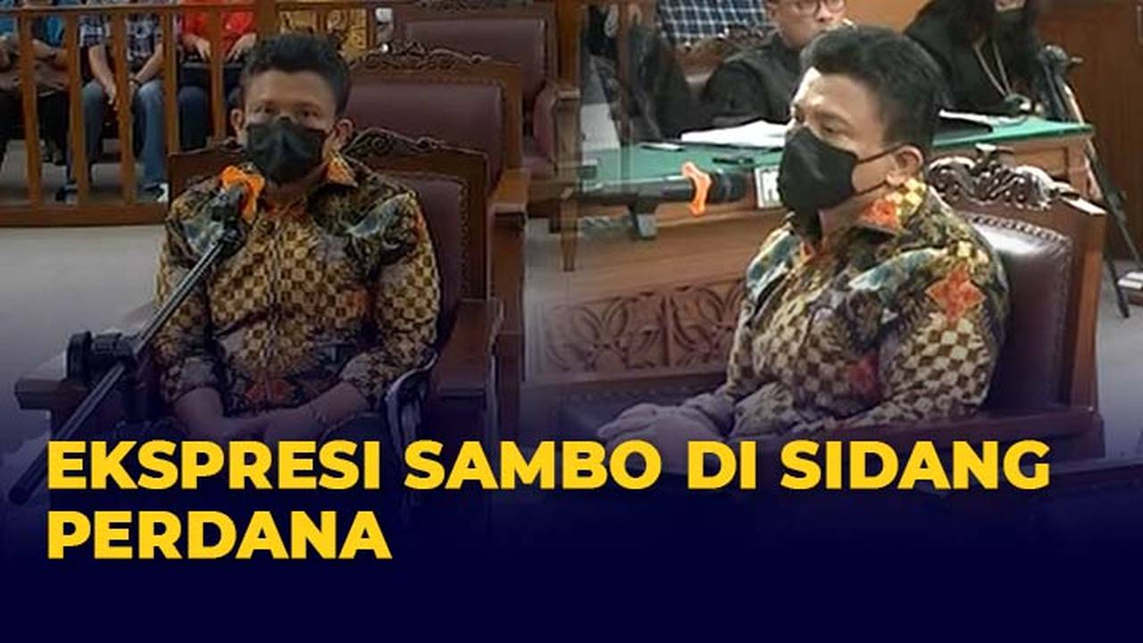 Eskpresi Ferdy Sambo Di Sidang Perdana Pembunuhan Brigadir J Di Pn