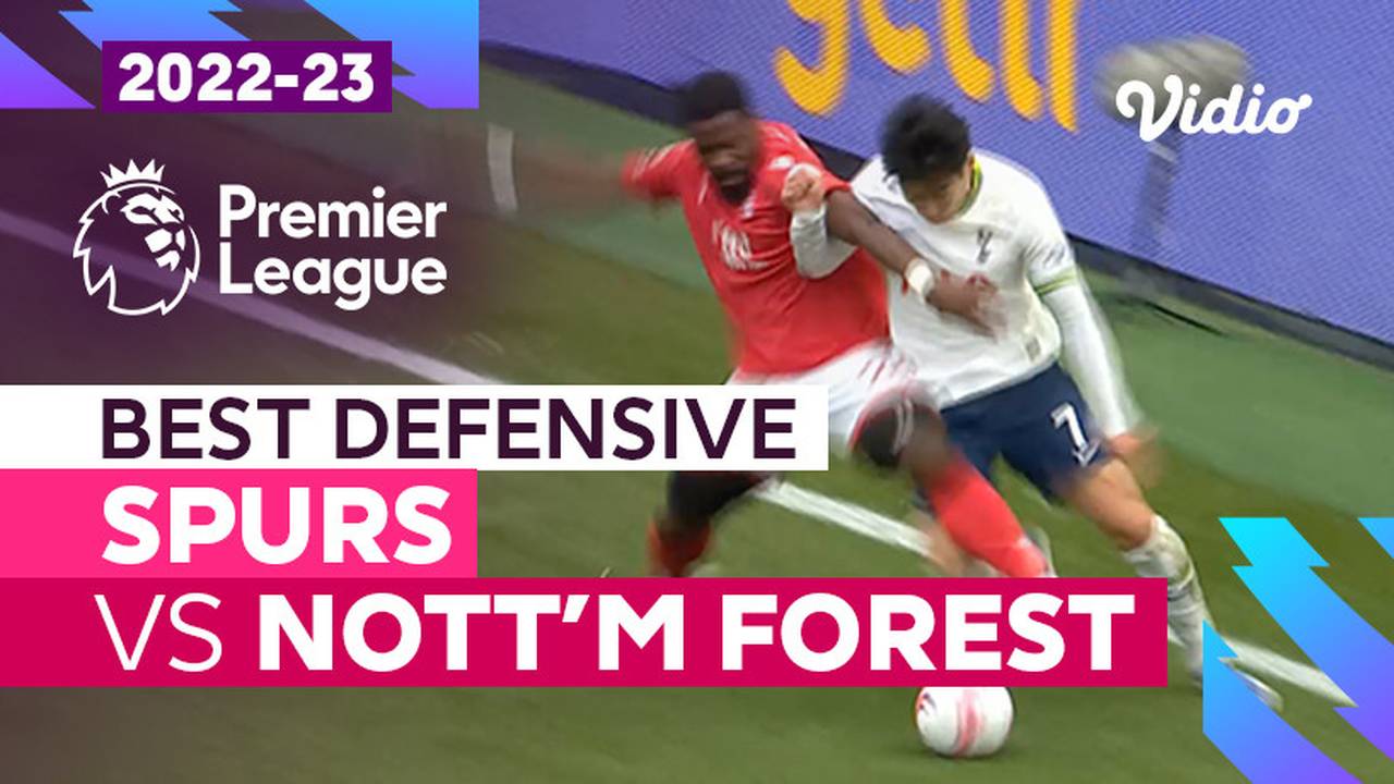 Aksi Defensif Terbaik | Spurs vs Nottingham Forest | Premier League ...