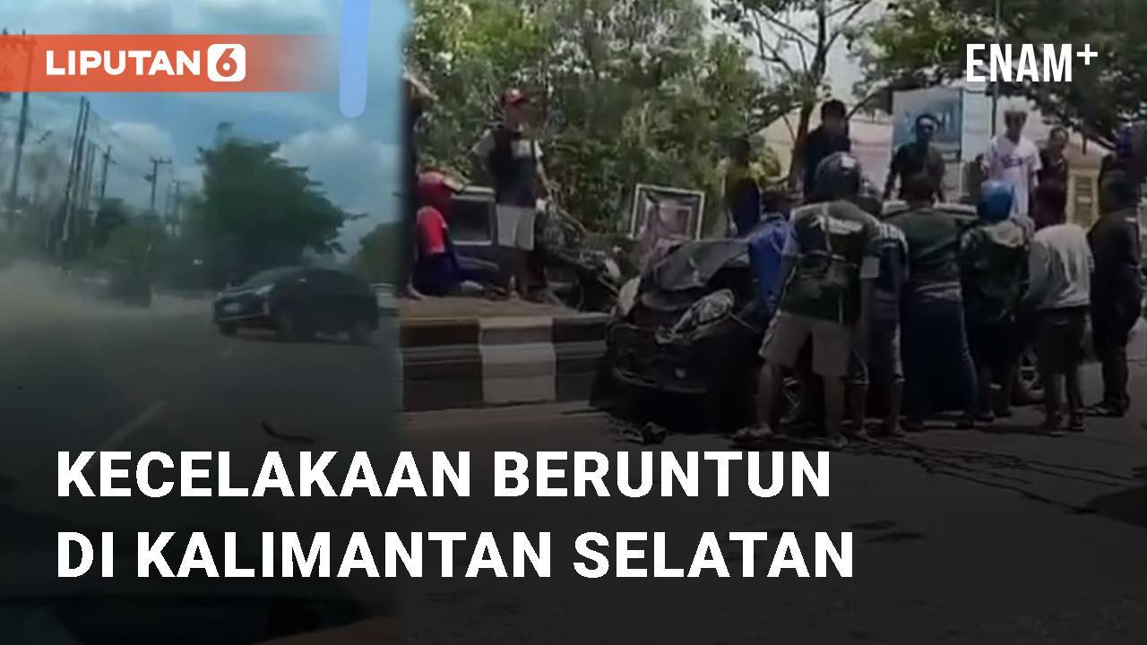 Viral Kecelakaan Beruntun Di Jl. A. Yani, Lianganggang, Kalimantan ...