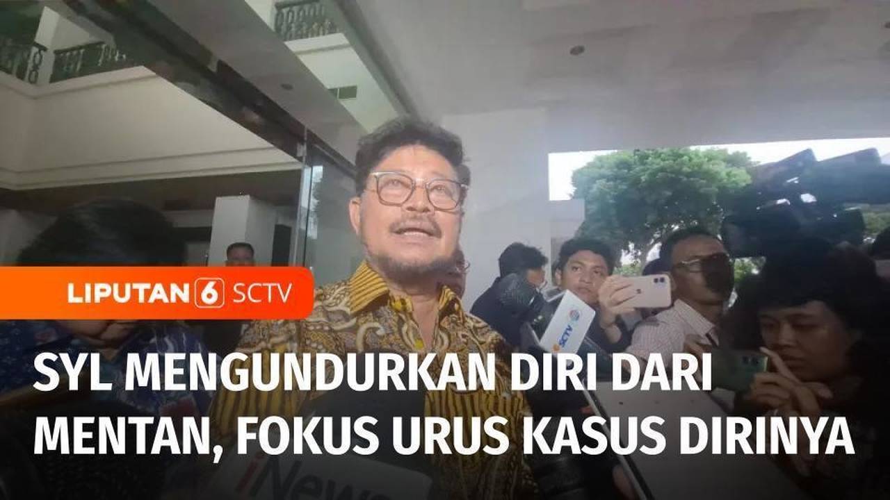 Ingin Fokus Urus Kasus Hukum yang Membelitnya, Syahrul Yasin Limpo ...