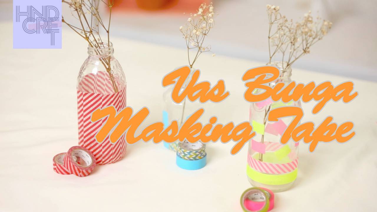 Menghias Botol Dengan Masking Tape