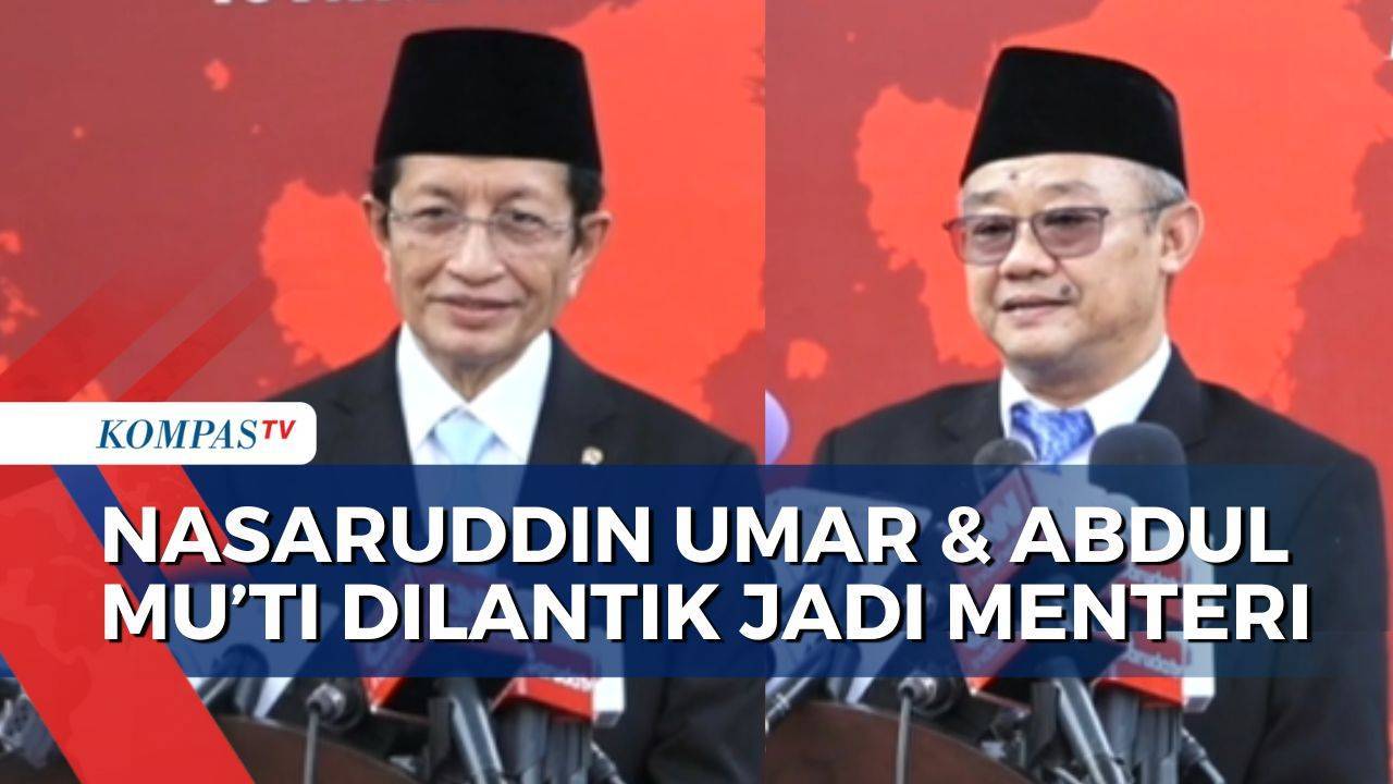 Kata Menag Nasaruddin Umar dan Mendikdasmen Abdul Mu'ti Usai Pelantikan Kabinet Merah Putih ...