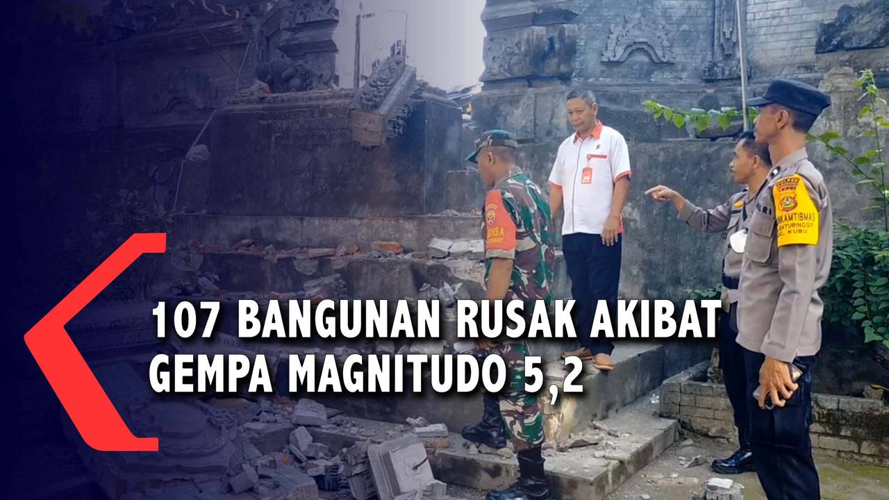 107 Bangunan Rusak Akibat Gempa Magnitudo 5,2 - Kompas TV | Vidio