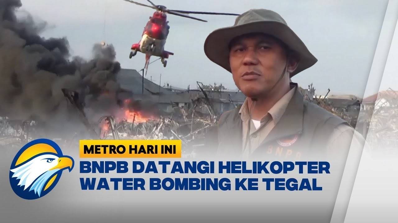 Helikopter Water Bombing Bantu Proses Pemadaman Kebakaran Kapal di Tegal - METRO TV | Vidio
