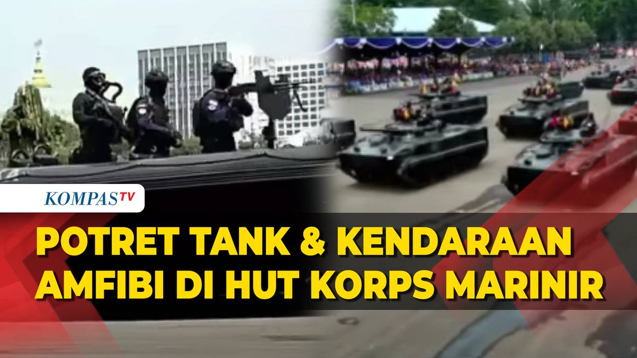 Potret Parade Alutsista Tank hingga Kendaraan Amfibi TNI AL di HUT ke ...