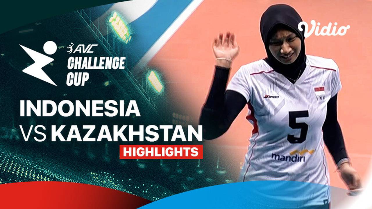 Indonesia vs Kazakhstan - Highlights | AVC Challenge Cup for Women 2024 ...