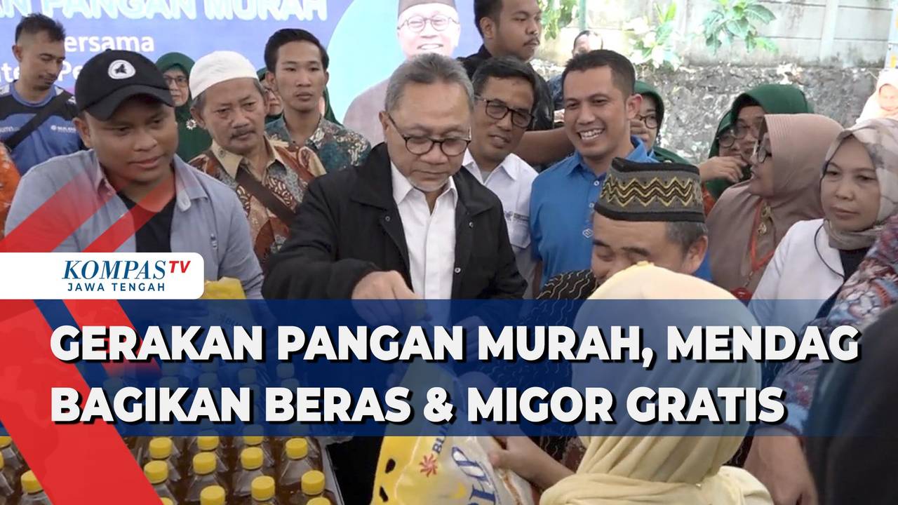Gerakan Pangan Murah, Mendag Zulkifli Hasan Bagikan Beras dan Migor ...
