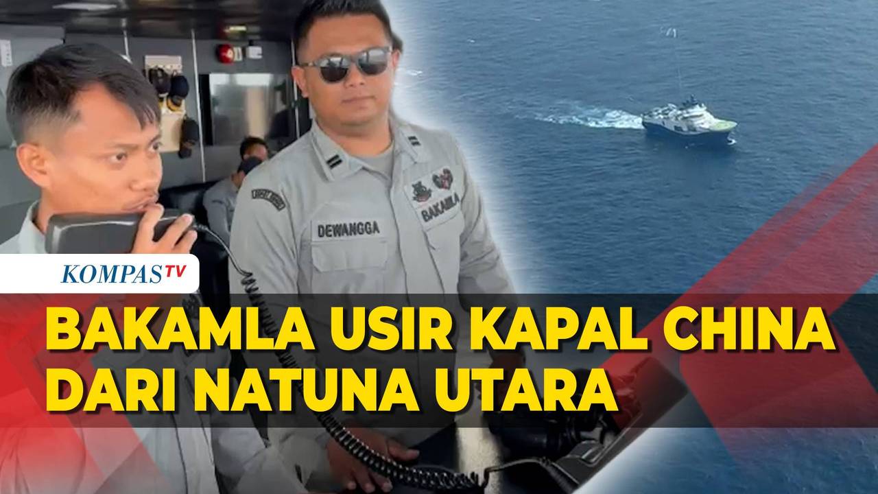 Momen Bakamla Usir Kapal China dari Natuna Utara - Kompas TV | Vidio