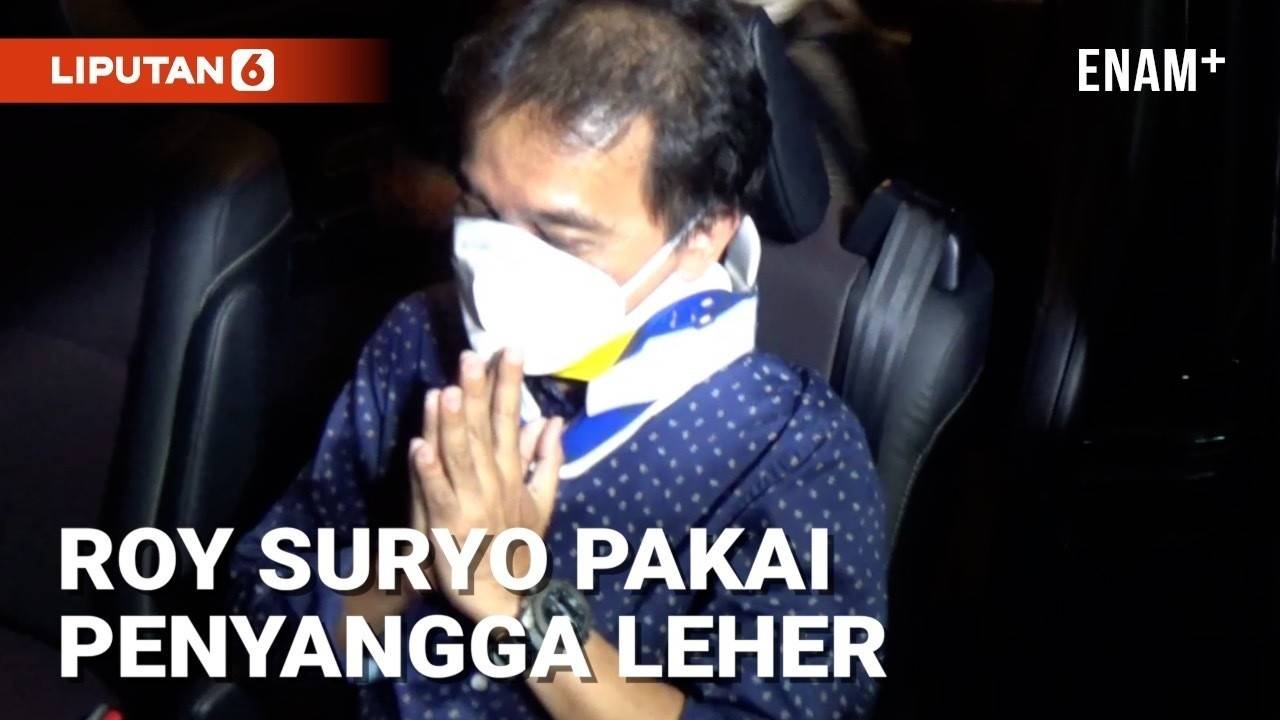 Roy Suryo Pakai Penyangga Leher Usai 10 Jam Diperiksa Polisi - LiputanEnam | Vidio