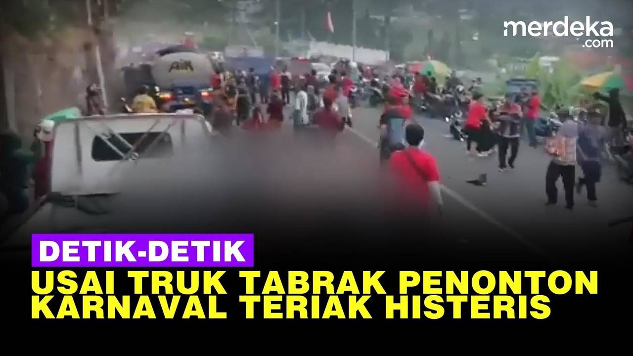 Mencekam! Suasana Lokasi Kecelakaan Truk Tabrak Penonton Karnaval, 3 ...