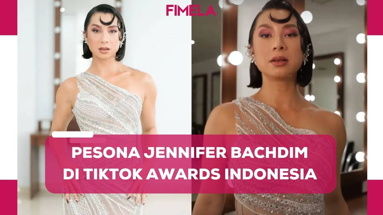 Pesona Jennifer Bachdim Bak Dewi dengan Tubuh Kekar Kenakan Gaun Silver ...