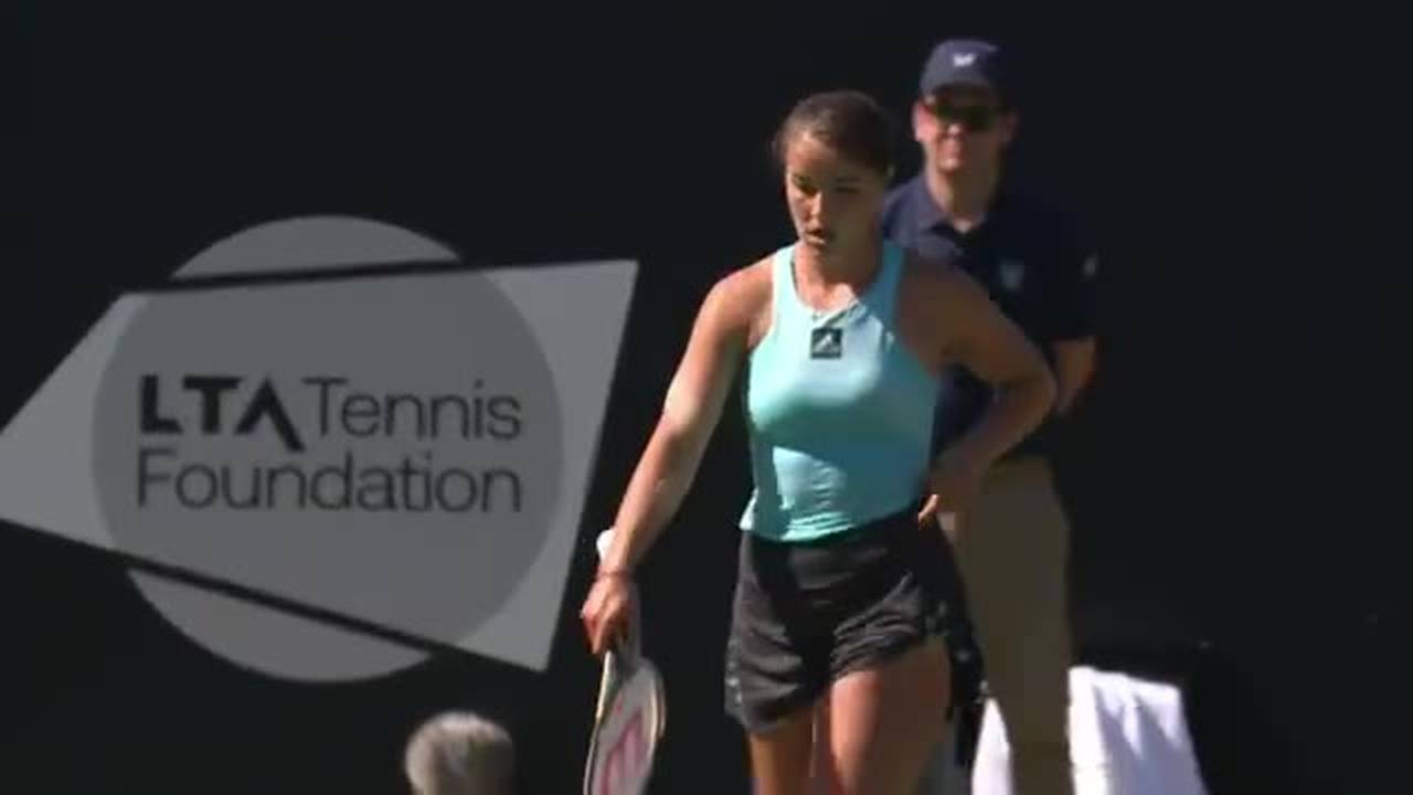 Match Highlights | Jodie Burrage vs Beatriz Haddad Maia | WTA Rothesay ...