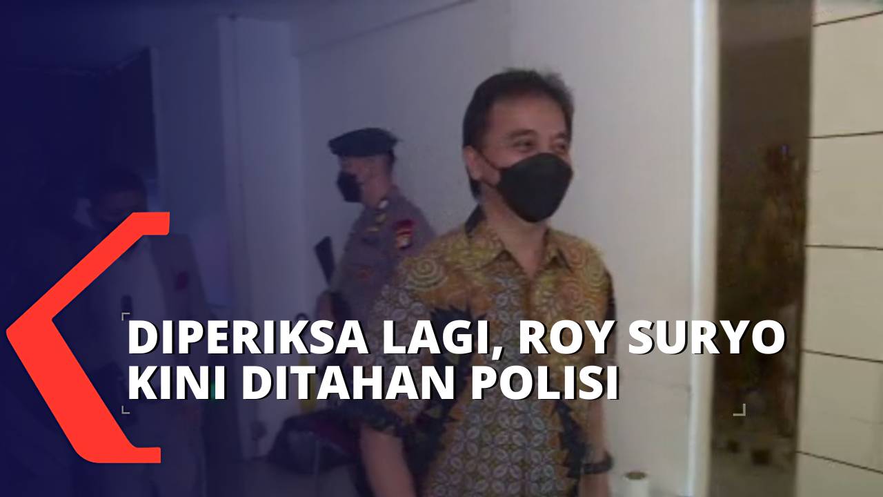 Usai Jalani Pemeriksaan di Polda Metro Jaya, Tersangka Roy Suryo Kini Ditahan Polisi - Kompas TV ...