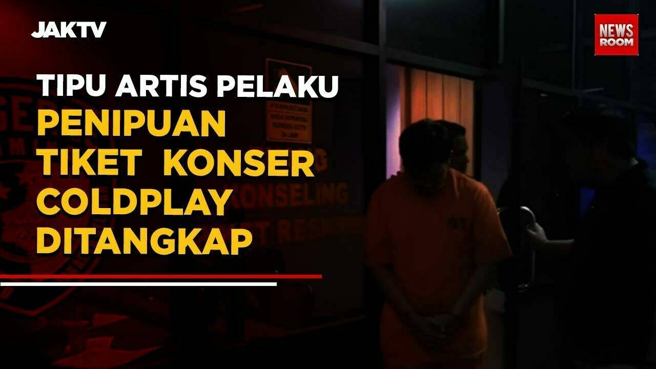 Tipu Artis Pelaku Penipuan Tiket Konser Coldplay Ditangkap Jaktv