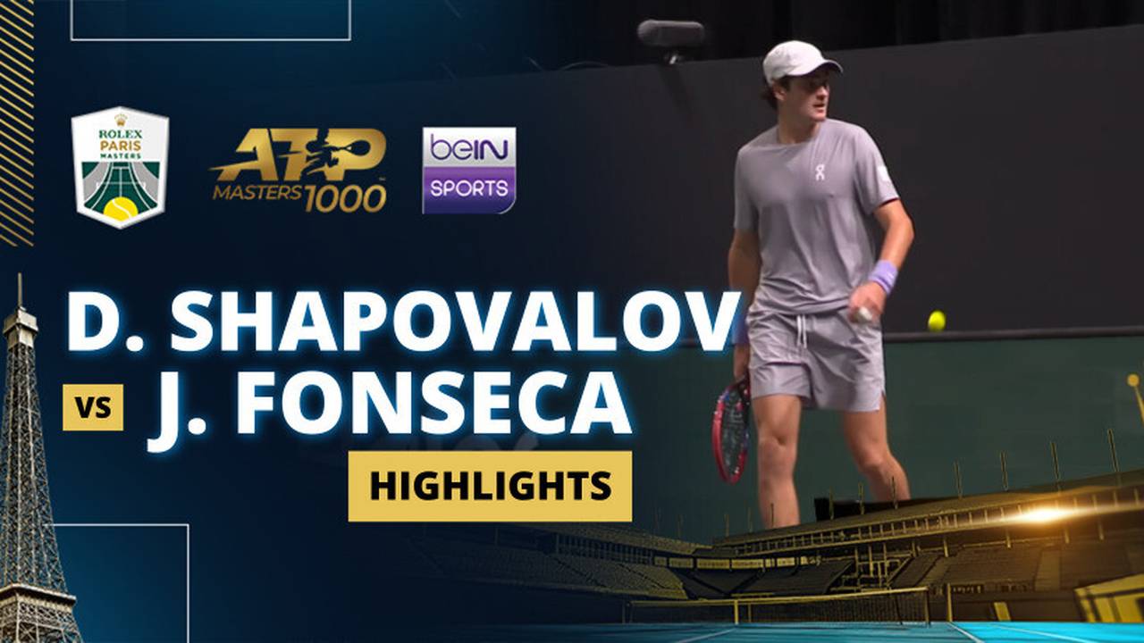 D. Shapovalov vs J. Fonseca - Highlight | ATP 1000: Rolex Paris Masters ...