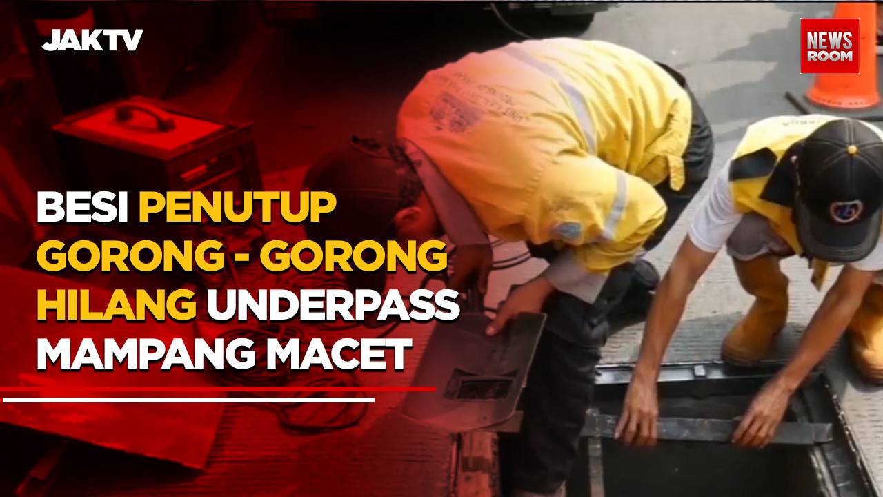 Besi Penutup Gorong - Gorong Hilang Underpass Mampang Macet - jaktv ...