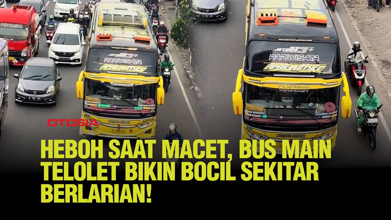 Kemeriahan di Jembatan Penyeberangan: Bus Main Klakson Telolet Disambut ...