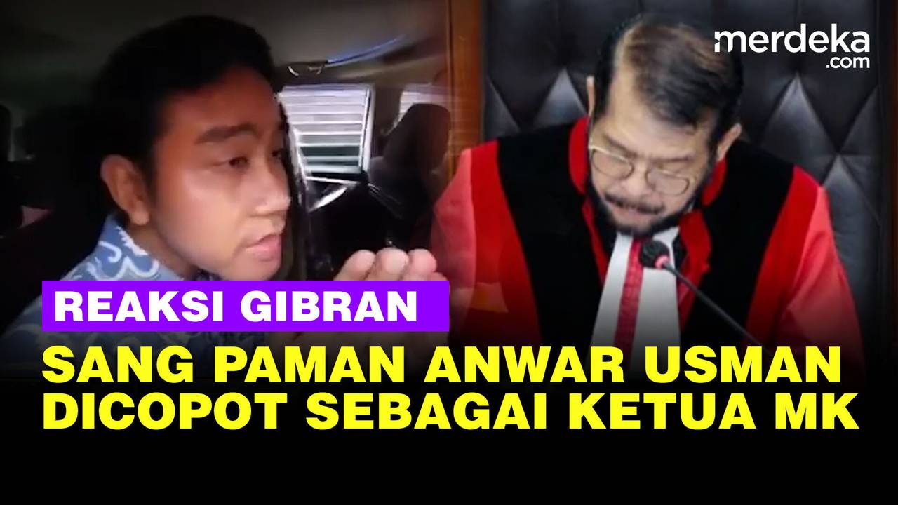 Reaksi Gibran Sang Paman Anwar Usman Dicopot dari Jabatan Ketua MK ...