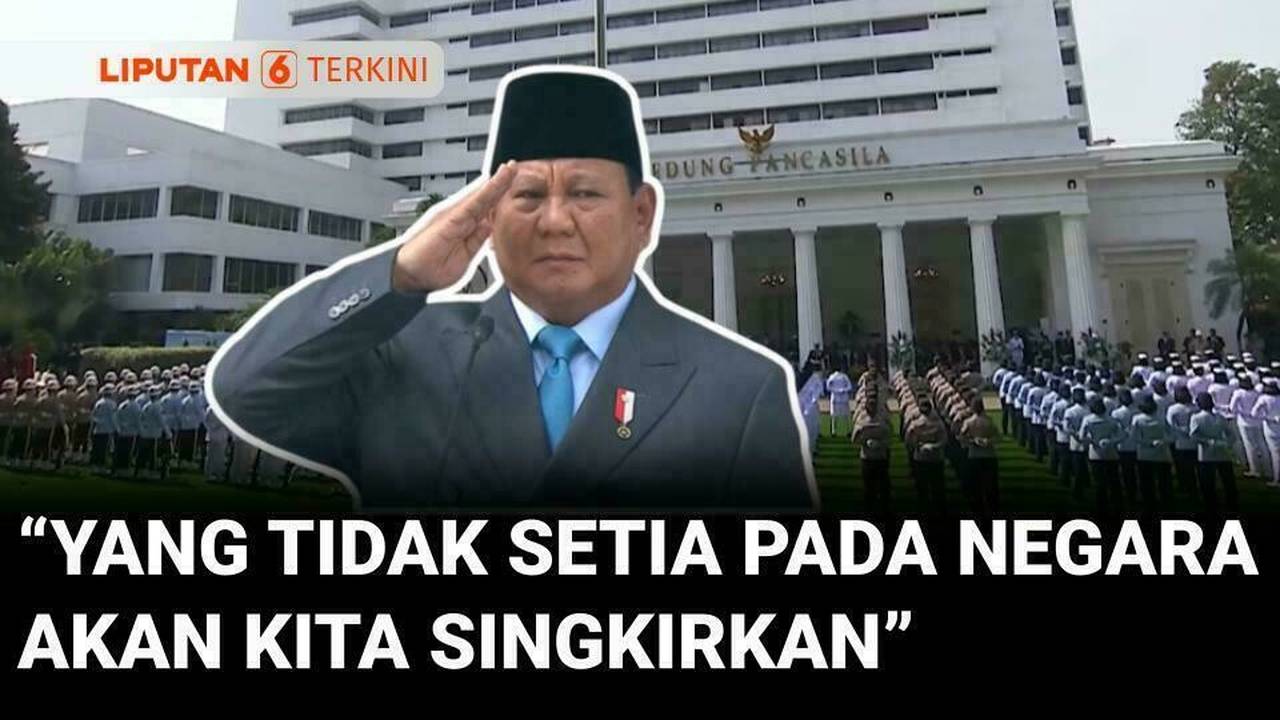FULL Pidato Prabowo di Hari Lahir Pancasila_ Yang Tidak Setia Pada ...
