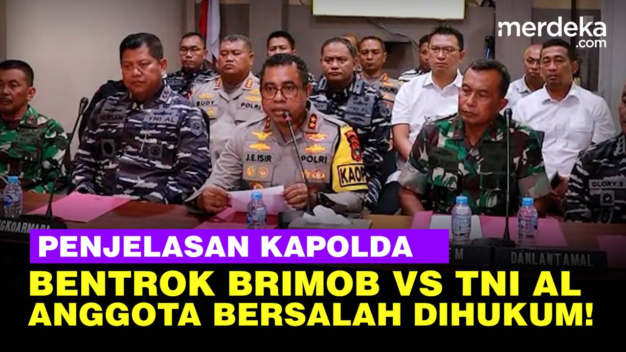 Penjelasan Lengkap Kapolda Papua Barat Bentrok Brimob Vs TNI AL di Sorong - merdeka | Vidio